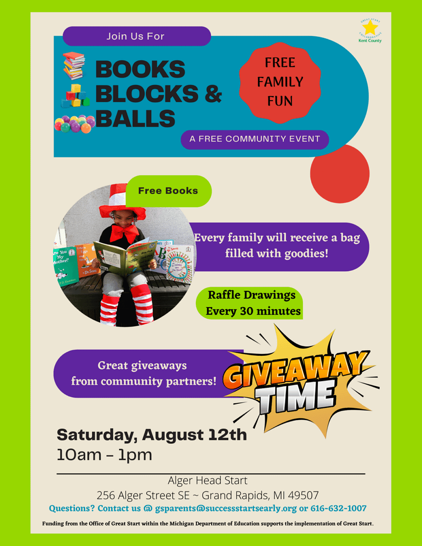 Books, Blocks & Balls - Head Start for Kent County
